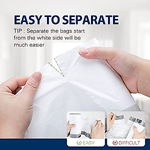 1.2 Gallon 80 Counts Strong Drawstring Trash Bags Garbage Bags by RayPard, Small Plastic Bags, Trash Can Liners for Home Office Kitchen Bathroom Bedroom, White Waste Basket Liners