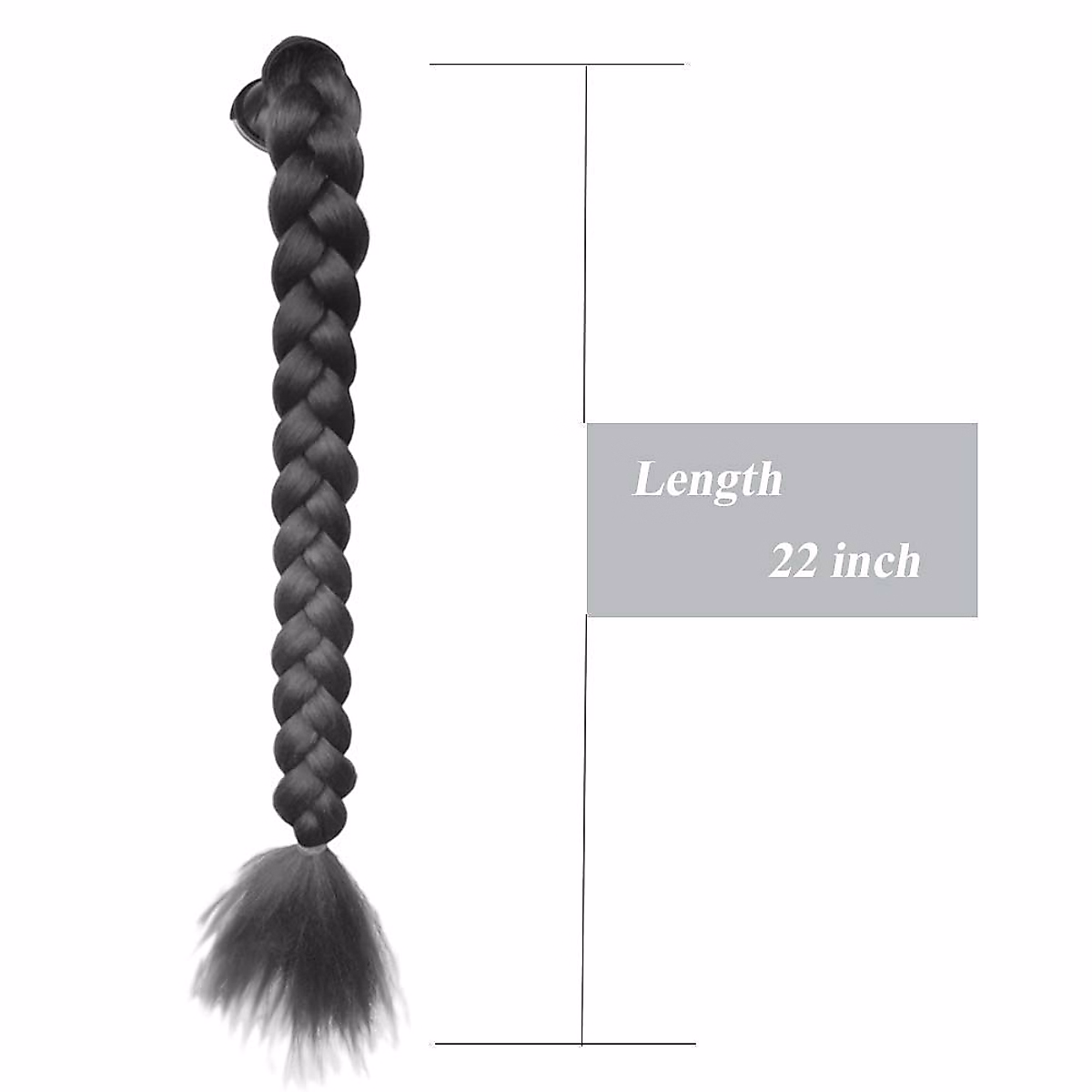 HHongJM Helmet Pigtail Motorcycle Helmet Ponytail Bicycle Helmet Braids Hair Tails Used for Any Helmets/Reusable Design 24Inch (Helmet Not Included)