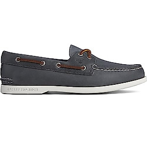 Sperry Men's Authentic Original Plushwave Boat Shoe, Navy, 10.5 M US