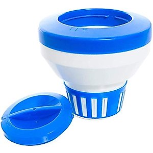 LALAPOOL Luxury Pool Dispenser, Strong Floating Pool Chlorine Dispenser,Fits 3" Chlorine Tablets, 15 Flow Vents Release Adjustable for Indoor & Outdoor Swimming Pool Hot Tub SPA