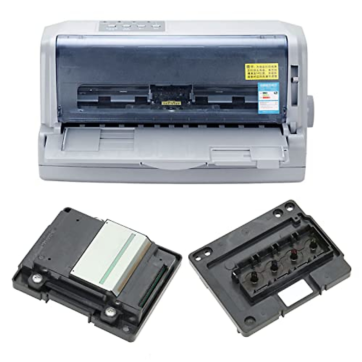 Diydeg Printhead Replacement Part for Epson, Professional Durable Print Head Replacement Kit, ABS Plastic Replaceable Printer Head Compatible with WF 2750, L605 2651 2661 7525 L650 Printer