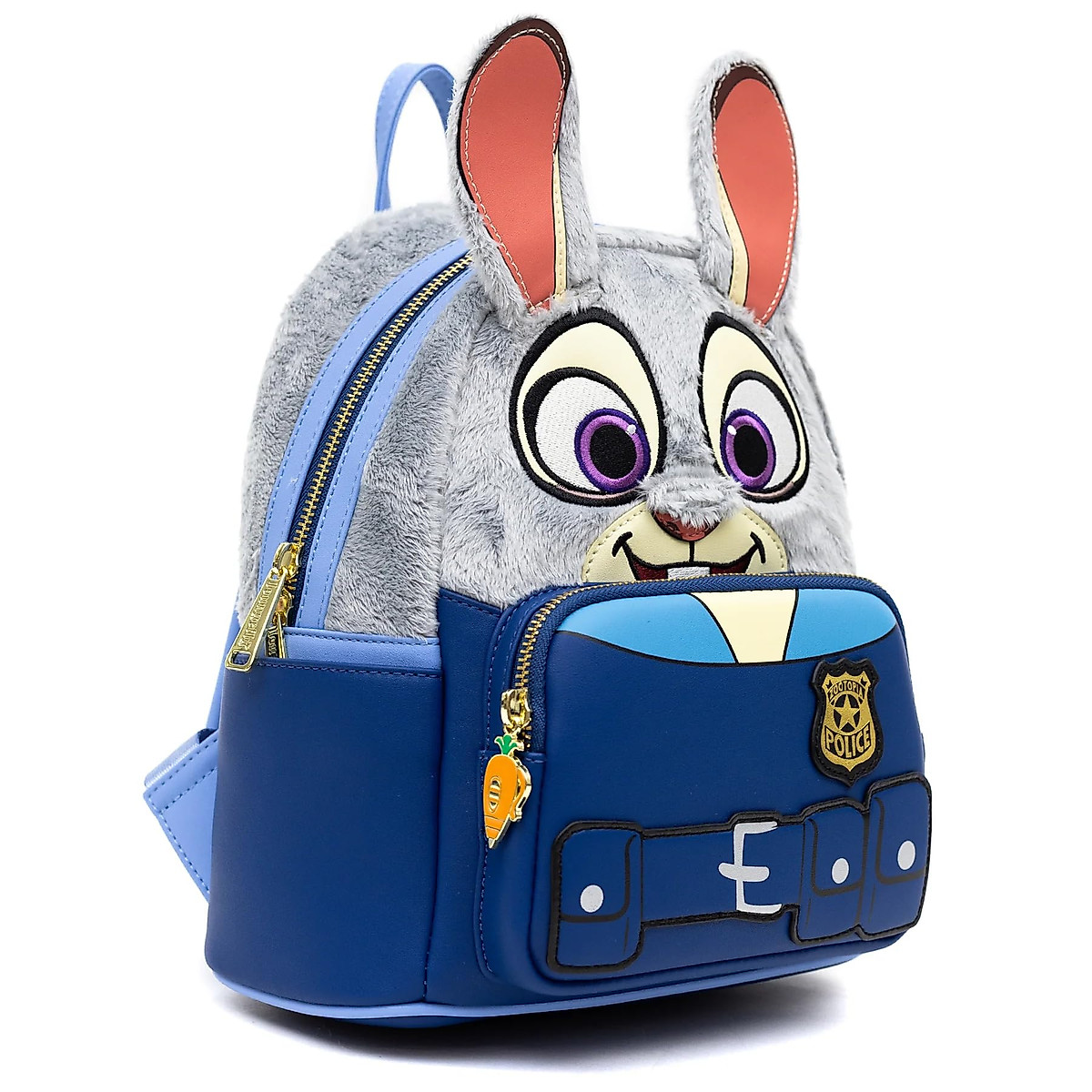 Loungefly Disney Zootopia Judy Hopps Cosplay Mini Backpack, Faux Fur