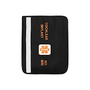 AprilLove Cochlear Implant No MRI Seatbelt Cover Personalized Name Seat Belt Cover for Baby Boys Girls Children Medical Multi 7inch x 10inch