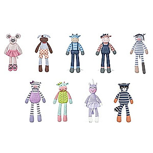 Apple Park Organic Farm Buddies - Georgia Giraffe Plush Baby Toy for Newborns, Infants, Toddlers - Hypoallergenic, 100% Organic Cotton