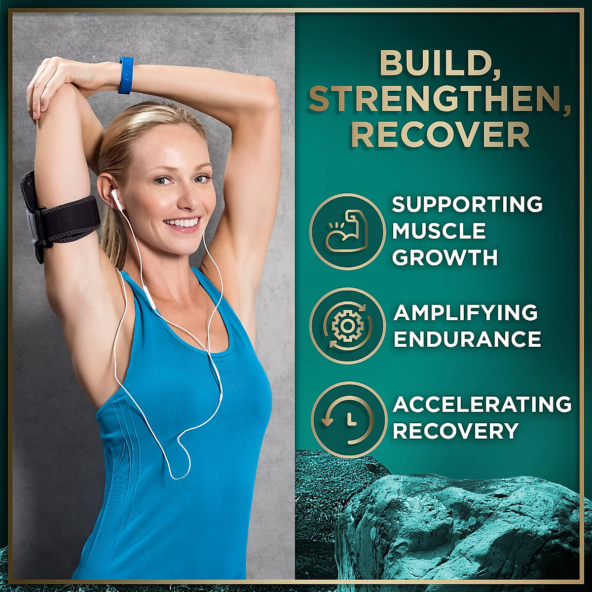 HMB Supplements for Men & Women with Vitamin D3 - 3-Months Supply, 1,000 MG Calcium beta-Hydroxy beta-methylbutyrate per Serving for Muscle Growth, Strenghth and Fast Workout Recovery - 180 Capsules