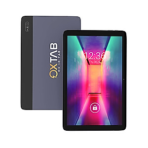 OX Tab - HD OX 10 Tab Tablet, Work and School Tablet - Tablet for Kids and Adults, 10.1" Screen, 1080p Full HD, 32 GB, (2022 Model) Black