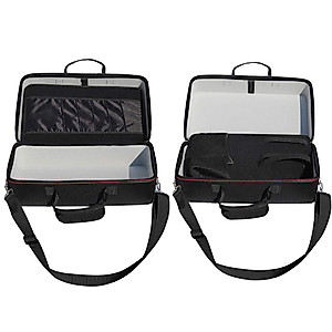 Traveling Storage Bag for PS5, Carrying Case for Sony Playstation 5 Console, Shockproof Scratchproof Hard Handbag, Store PS5 Controller, Pulse 3D Headset, and More Gaming Accessories (Black)