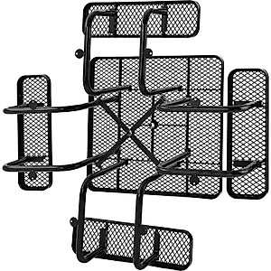 Global Industrial 46" Expanded Metal Square Picnic Table, Black