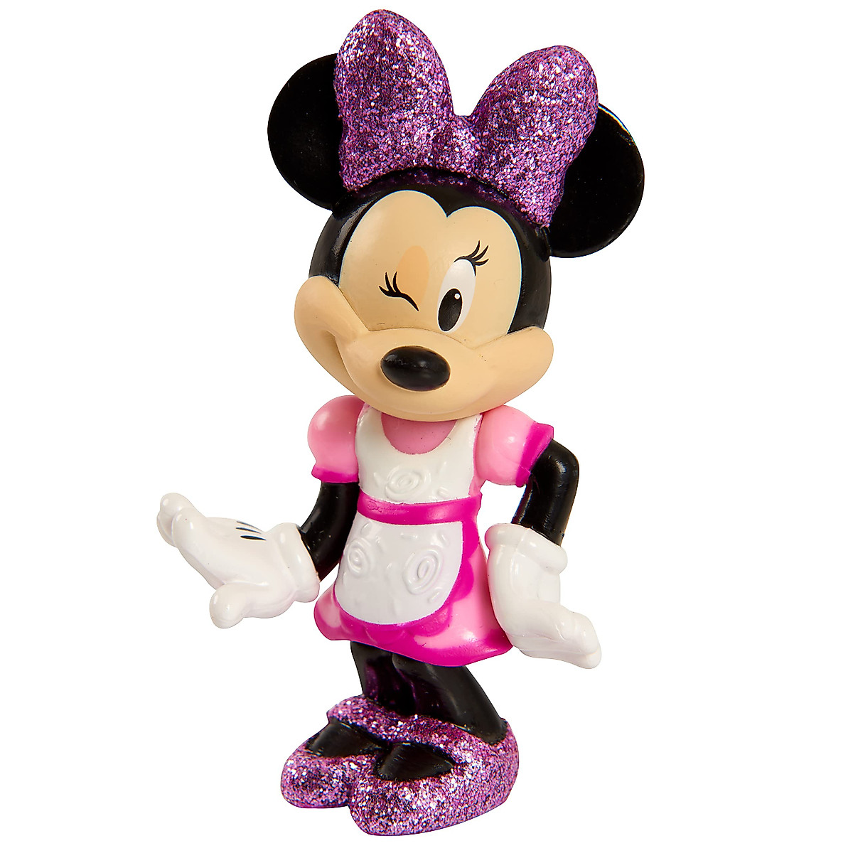 Disney Junior Minnie Mouse 3-inch Collectible Figure Set, 5 Piece Set, Officially Licensed Kids Toys for Ages 3 Up by Just Play