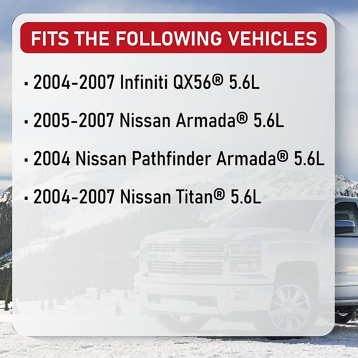 Ignition Coil Pack Set of 8 - Compatible with Nissan, Infiniti Vehicles - Armada, Titan, Pathfinder, Armada, QX56 5.6L - Models Years 2004, 2005, 2006, 2007 - Replaces 22448-7S015, E1010