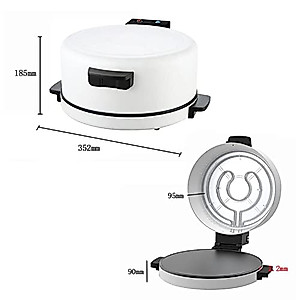 EKLART Electric Nonstick Pizza Maker,Pizza Oven 12-inch / 30cm, Double-Sided Nonstick Heating Plate, Perfect for Pizzas/Pancake/Nachos/Fajitas/Omelettes,White