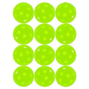 Jugs Sports Pickleballs, Vision Enhanced Green, 1 Dozen