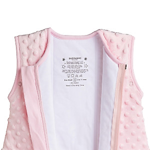 BABYINABAG Very Warm 2.5 Tog Quilted Winter Model Baby Sleep Bag or Sack, Plush Minky Dot for Infants and Toddlers (Medium (10-24 mos))