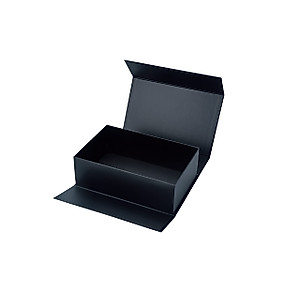 Elephant Gifts Large Black 12.4 x 7.9 x 4.1 Gift Box with Lid and Magnetic Closure for Christmas, Hanukkah, Fathers Day, Graduations, Weddings, Birthdays, Grooms Gifts, Engagements