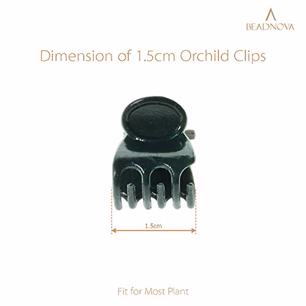 BEADNOVA Plant Clips 100Pcs Orchid Clips Orchid Support Clips Vine Clips Plant Clips for Support Flower Orchid Vine (100PCS)