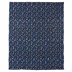 ART & ARTIFACT Cats Quilted Blanket, Colorful Throw Blanket, 100% Cotton Throw Quilt, 50" x 65"