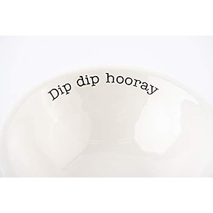 Mud Pie Dip Bowl Set, Hooray, 2" x 6"