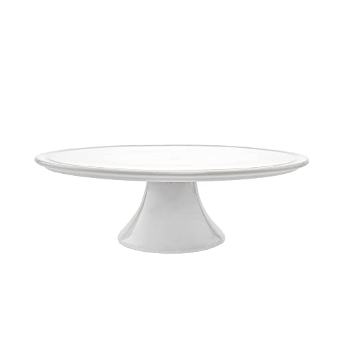 Godinger Cake Stand, Ceramic Footed Cake Plate Server with Shatterproof Acrylic Dome Lid
