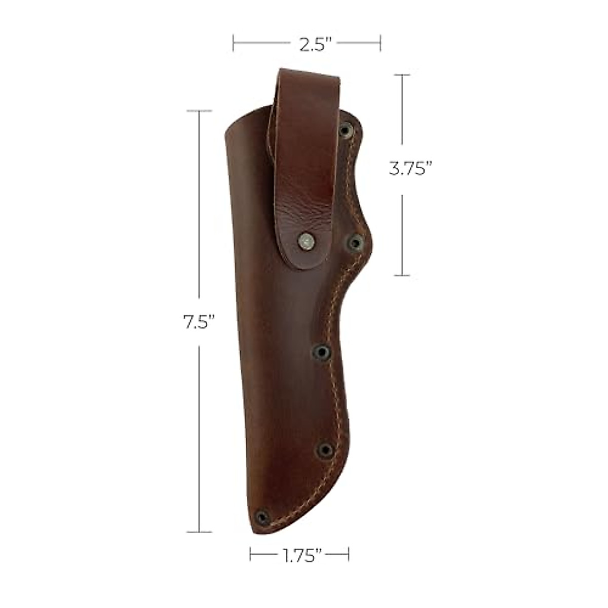 Hide & Drink, Thick Leather Mora Knife Sheath w/Belt Loop, Handmade Includes 101 Year Warranty (Bourbon Brown)