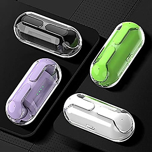 Lopunny Wireless Earbud, Bluetooth 5.3 Headphones Bluetooth Earbud, Deep Bass Wireless Earphones in Ear Noise Cancelling Ear Buds Dual Mic Call, USB-C Waterproof Headset for Game Sport (Purple)