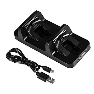 FOSA Controller Charger Dual USB Controller Charging Dock Station with LED Indicator for Sony 4 Gaming Console