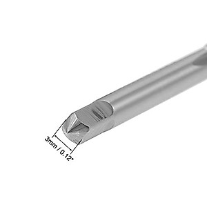 uxcell Machine Tap #8-32 UNC Thread 2B Class 3 Flutes High Speed Steel Screw Threading Tap Tapping Tool 5pcs