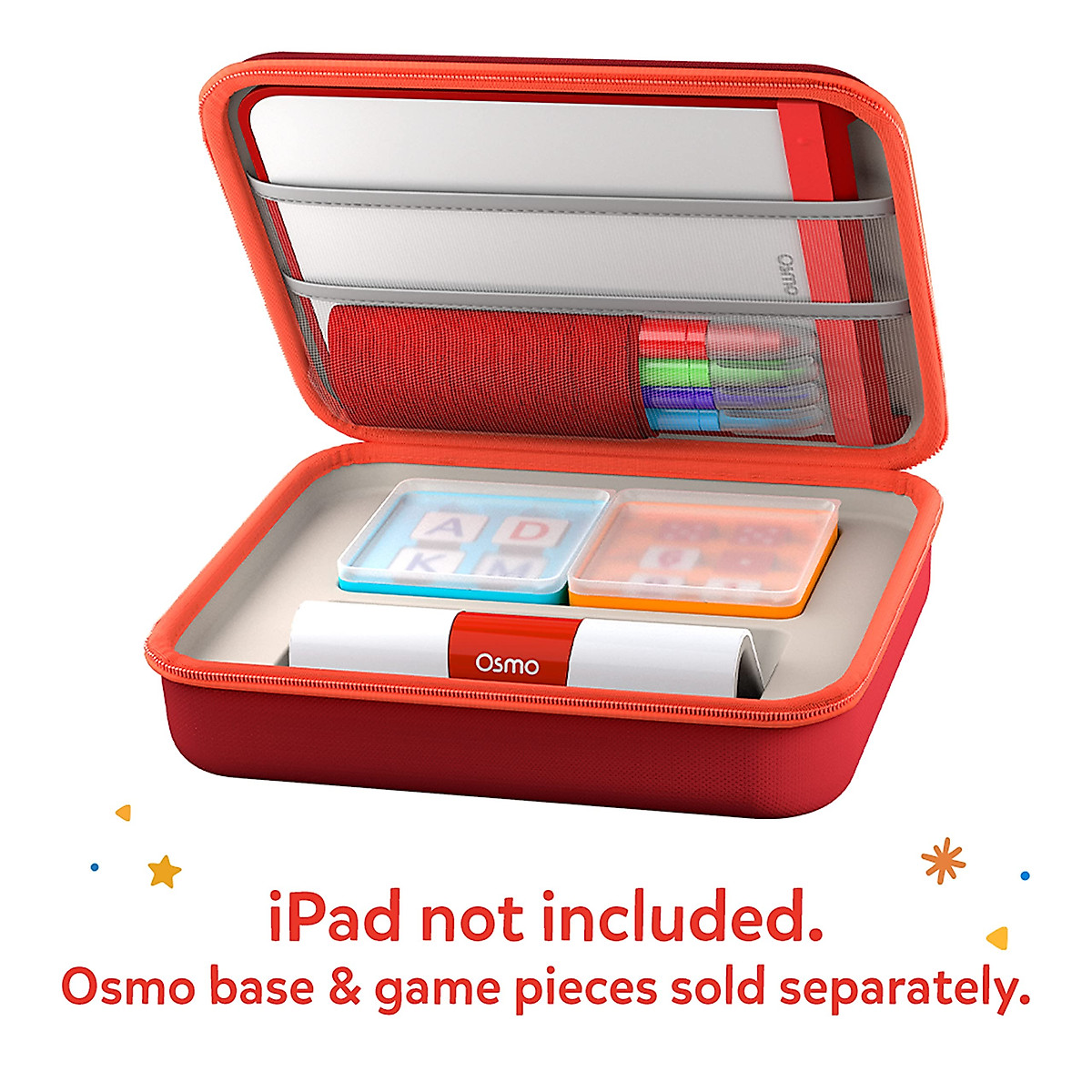 Osmo - Little Genius Starter Kit for iPad (Preschool Ages) + Grab & Go Large Storage Case for iPad Bundle (Amazon Exclusive) iPad Base Included