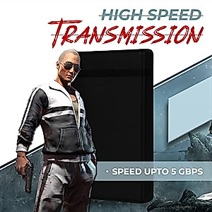 Sushai Gaming hardrive 320GB Portable External Hard Drive USB 3.0 Storage Drive 2.5 HDD Compatible with Laptop Computer, Xbox, MAC, PS4, chromebook - Black