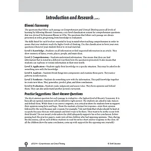 Comprehension and Critical Thinking Grade 4 (Comprehension & Critical Thinking)
