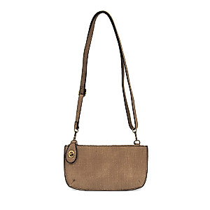 Joy Susan Women's Faux Linen Crossbody: Wristlet Clutch