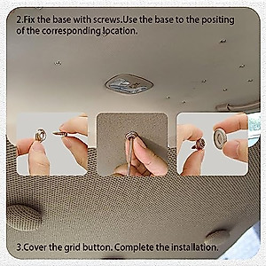 HAOBO 50PCS Car Roof Repair Rivets, Car Roof Headliner Repair Kit, Auto Roof Snap Rivets Retainer for Interior Ceiling Cloth Fixing Repair Buckle with Installation Tool, Universal for All Cars