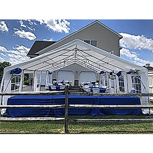 Quictent 20' X 32' /6M X 10M Galvanized Heavy Duty Party Tent Wedding Canopy Gazebo Carport Shelter with Carry Bags