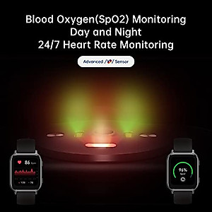 UMIDIGI Smart Watch for Android Phones Compatible with Samsung iPhone,Health and Fitness Tracker,19 Sport Modes,Built-in-GPS, Blood Oxygen(SpO2) Monitoring, 1.7" Touch Screen,Sleeping tracking-Uwatch5