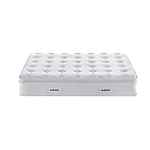 Full Size Mattress - 12 Inch Cool Memory Foam & Spring Hybrid Mattress with Breathable Cover - Motion Isolation - Comfort Plush Euro Pillow Top - Green Foam Certified - Oliver & Smith