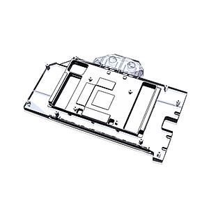 Copper GPU Water Cooling Block GPU Waterblock Graphics Card Water Cooling Block for Asus Tuf GeForce RTX 4070 Ti 12G Gaming (5V ARGB LED GPU Block with White Backplate)