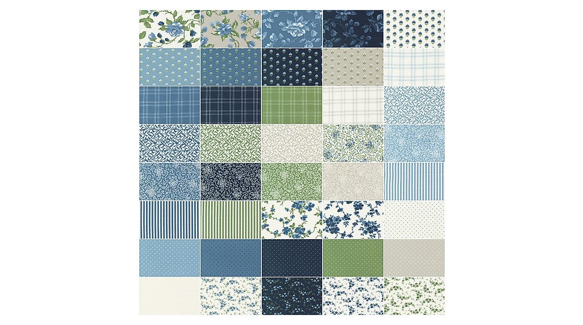 Shoreline Charm Pack by Camille Roskelley - 42 Precut 5" Quilt Squares