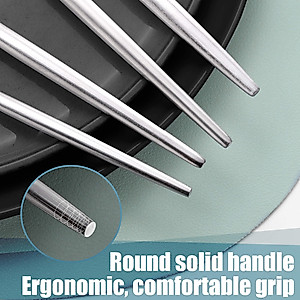 Lemeya Matte Silverware Set,Modern Stainless Steel Flatware Set,20 Pieces Cutlery Set Service for 4,Tableware Utensil Set for Home and Restaurant, Satin Finish, Dishwasher Safe