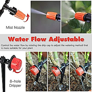 Garden Automatic Drip Irrigation Set,30m Adjustable Micro DIY Irrigation Kit Plant Water Saving System,Heavy Duty Tube Watering Kit for Patio Lawn Garden Greenhouse Flower Bed