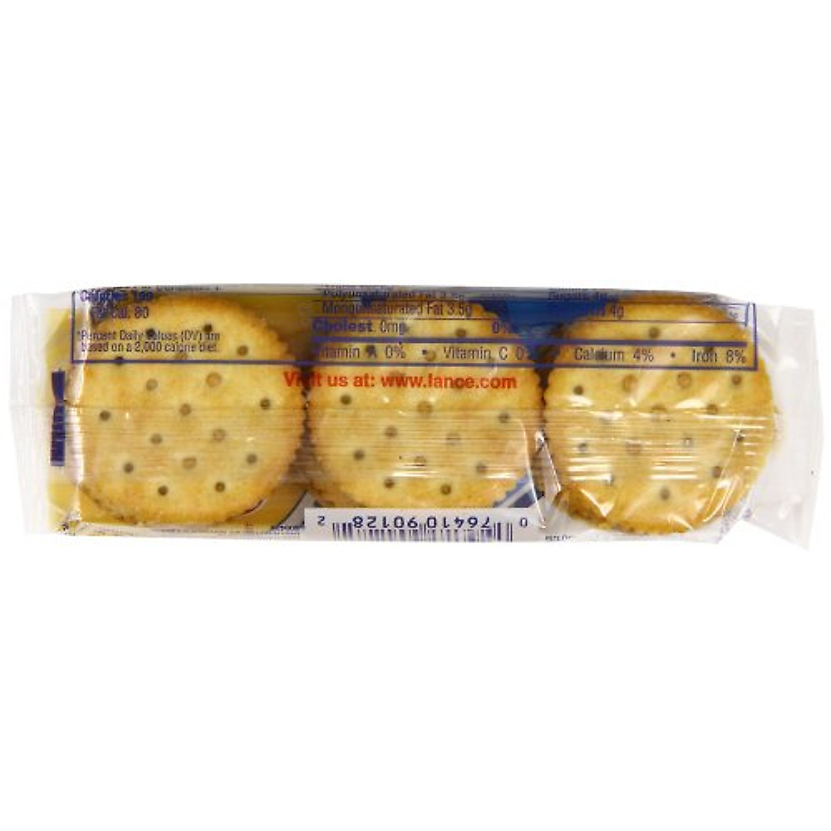 Lance Toasty Crackers, Real Peanut Butter, 51.5 Ounce (Pack of 40)