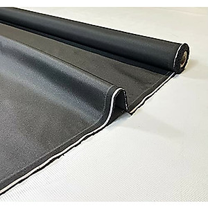 USA Fabric Store Black Ballistic 1680D Nylon Fabric 60 Inches Wide Cordura Water Repellent Coated DWR, By the yard
