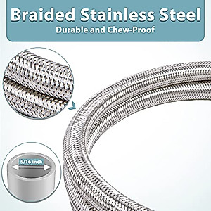 SHINESTAR 6FT Propane Hose Extension with 3/8" Female Flare x 3/8" Male Flare, for Large Tank and Gas Grill, Camping Stove, and More, Flexible and Durable