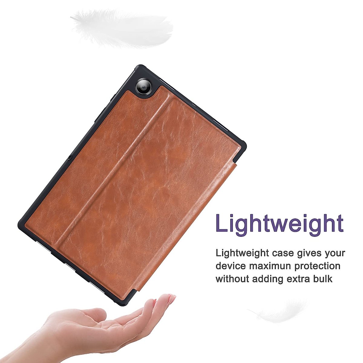CoBak Case for Samsung Galaxy Tab A8 10.5 Inch 2022, Multi-Viewing Angles, All New PU Leather Smart Cover with Auto Sleep Wake Feature for Samsung Galaxy Tab A8 Tablet,Daffodil Yellow