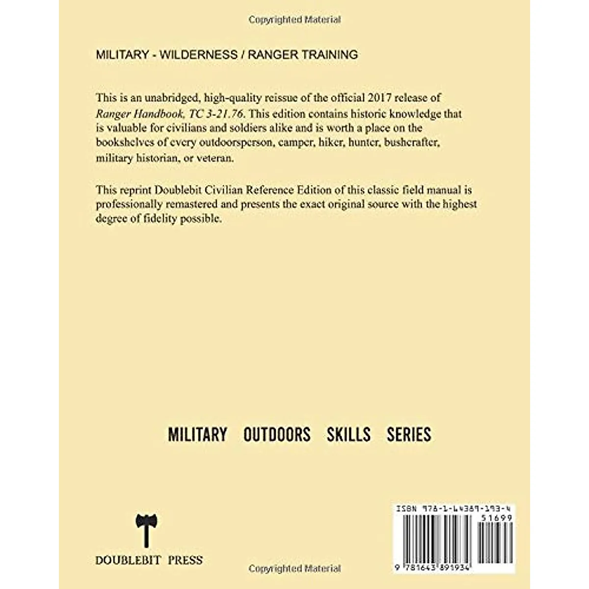 Ranger Handbook TC 3-21.76 US Army Training Circular (2017 Civilian Reference Edition): Manual of Army Ranger Procedure, Wilderness Operations, Survival, and Training