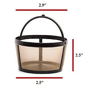4-Cup Basket Style Permanent Coffee Filters for Mr. Coffee 4 Cup Coffeemakers, Set of 2 (2.9IN)