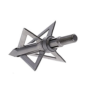 NAP New Archery Products New Archery ProductsQuadcutter Compound 100 Grain Big Game Hunting Fixed Blade 3 Pieces Broadhead Set