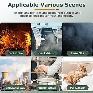 A2001 Replacement Filter Compatible with A2001 Air Purifie-r, 3-In-1 H13 True HEPA Activated Carbon Filter, Compared to Part #AF-2001, 2 Pack