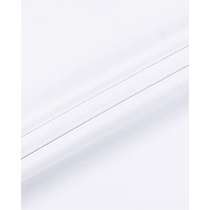 Alimens & Gentle Men's Stretch Mandarin Collar Dress Shirt Long Sleeve Solid Banded Collar Button Down Shirts