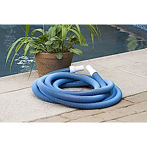 Poolmaster 33435 Heavy Duty In-Ground Pool Vacuum Hose With Swivel Cuff, 1-1/2-Inch by 35-Feet,Neutral