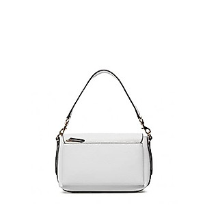 GUESS Eco Brenton Flap Shoulder Bag White One Size