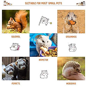 2 Pieces Small Pet Cage Hammock Hanging Tunnel for Small Animals Hanging Bed Cage Guinea Hammock Cage Accessories for Ferret Rat Chincilla Hammock Sleeper Cage Accessories Set (Green, Heart)